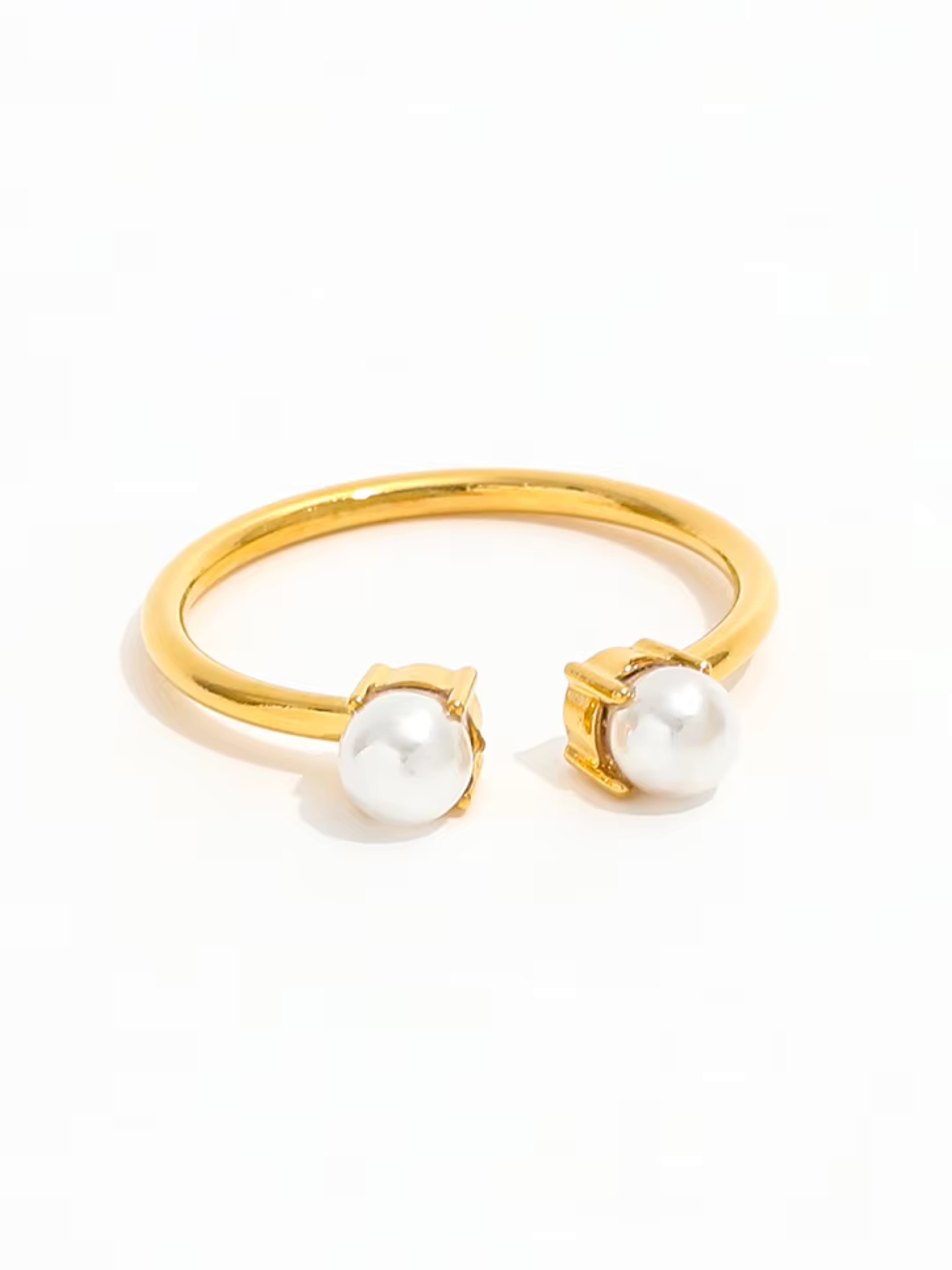 Pearl Open Ring – Grace + Willow